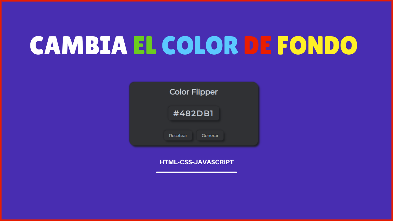 Github Danicodexcolor Flipper Js Código De Cambia El Color De Fondo Con Javascript 