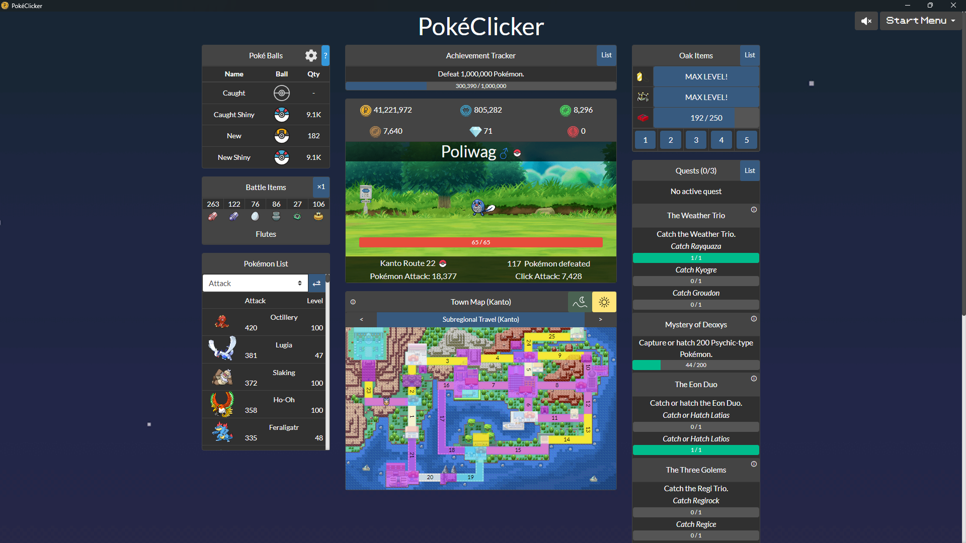 Bug Kanto Route 22 Showing Bugged Numbers · Issue 4492 · Pokeclickerpokeclicker · Github 