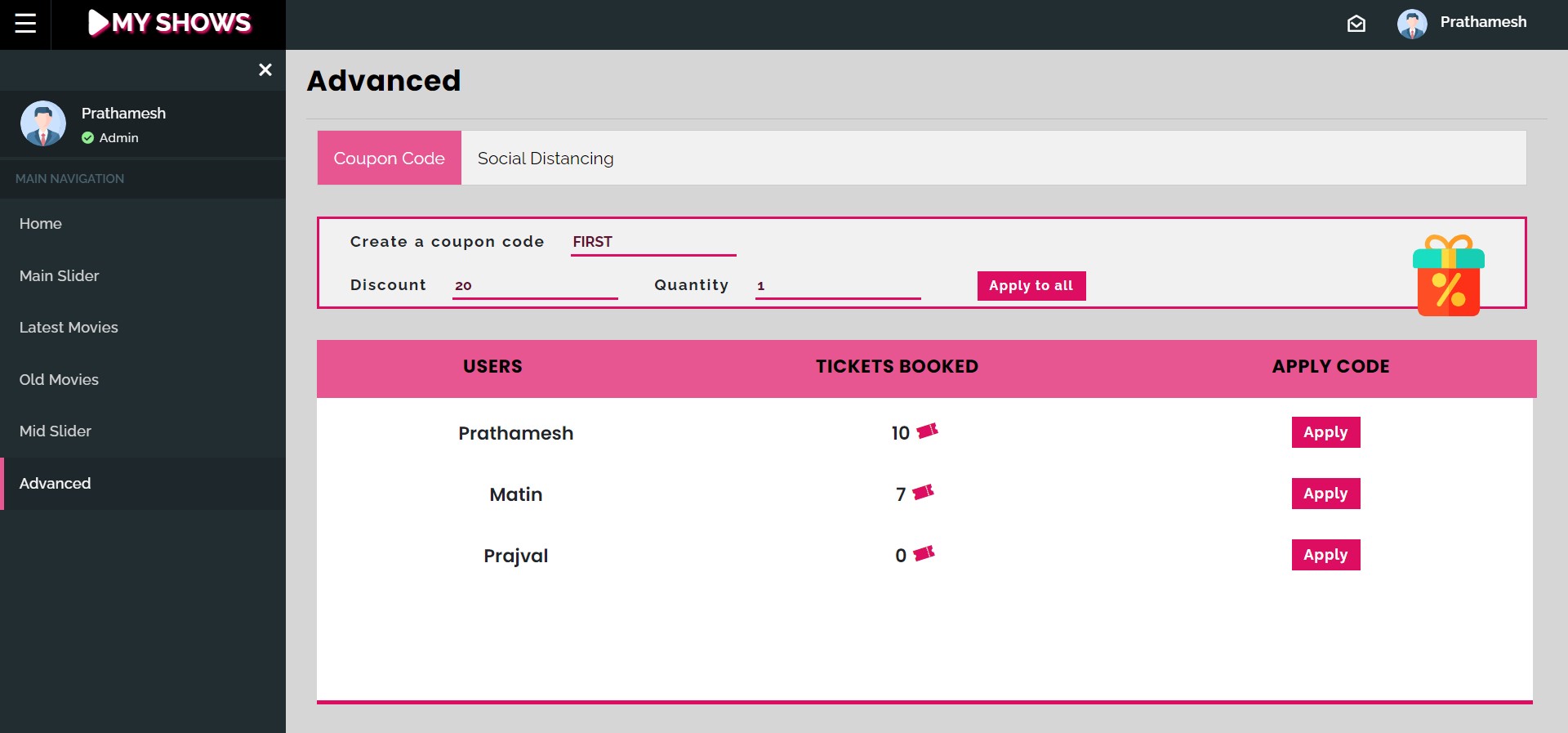 GitHub - pc7122/MyShows: Online Multiplex Ticket Booking Website