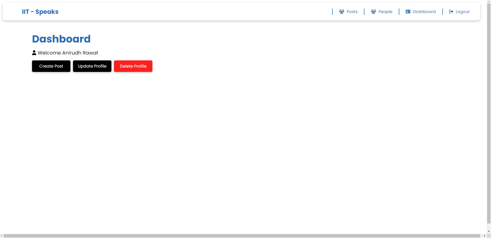 GitHub - geeKASR/IIT-Speaks: Community Based Social MERN Stack Web App