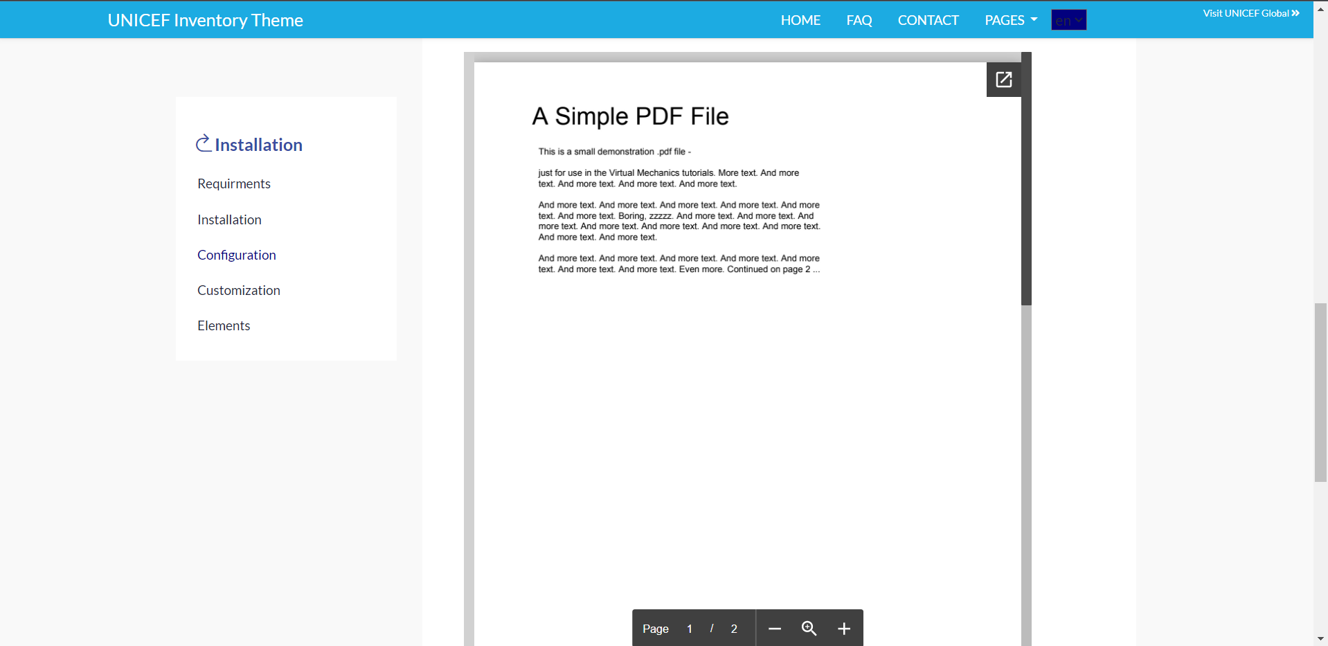 Support embedded PDFs in an article · Issue #33 · unicef/inventory-hugo-theme · GitHub