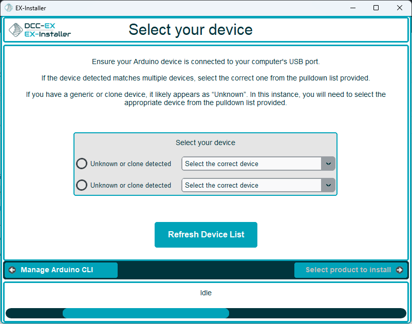 Bug Report: Clone/unknown devices don't display COM port · Issue #12 · DCC-EX/EX-Installer · GitHub