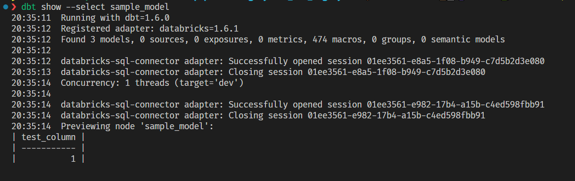 Dbt Show Fails With `databrickssqlcursorwrapper Object Has No