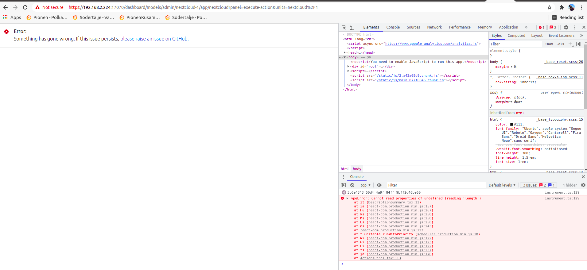 Run Action crash for Nextcloud charm · Issue #1164 · canonical/juju-dashboard · GitHub