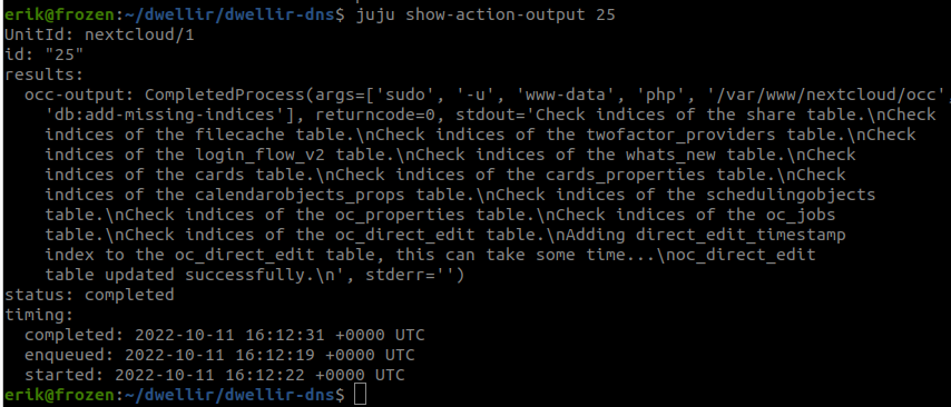 Action logs missing result payload · Issue #1277 · canonical/juju-dashboard · GitHub