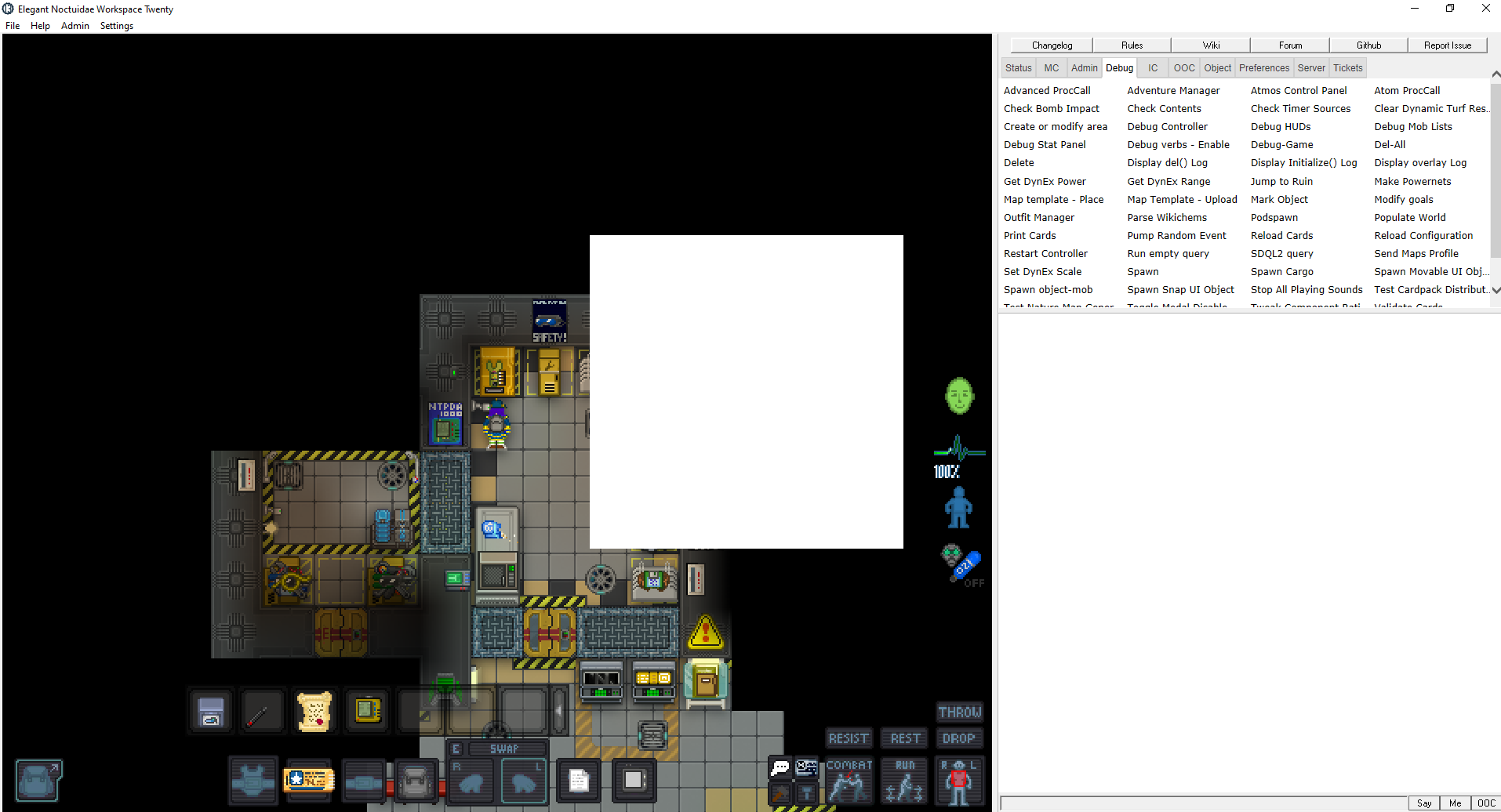Clicking on items with pop ups attached opens white, unmovable boxes on screen, on personal ...