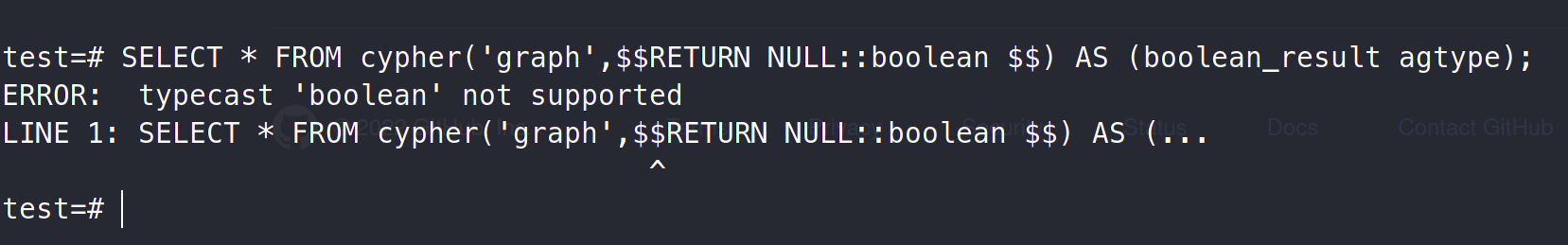NULL as a boolean type. · Issue #368 · apache/age · GitHub