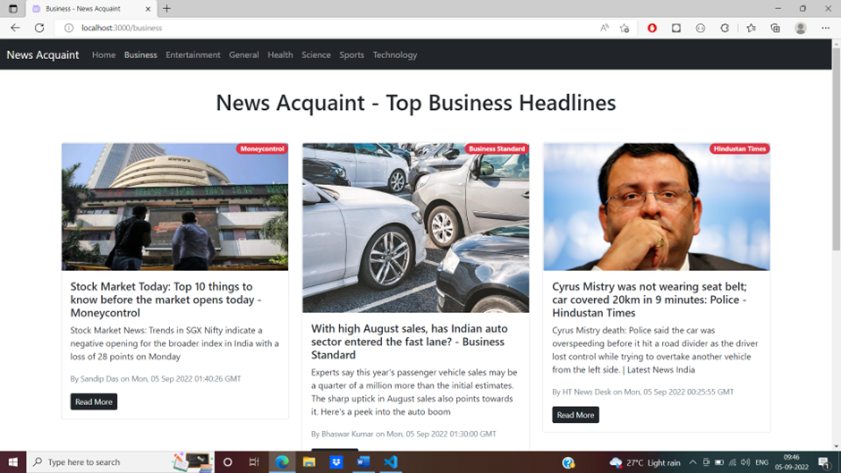 GitHub - AkanshaVennela/NewsAcquaint: News Aquaint is a news app created using React and NewsAPI