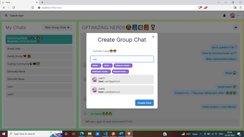 GitHub - AkanshaVennela/ChatMingle: Hula is a real-time chat application build using Socket.io