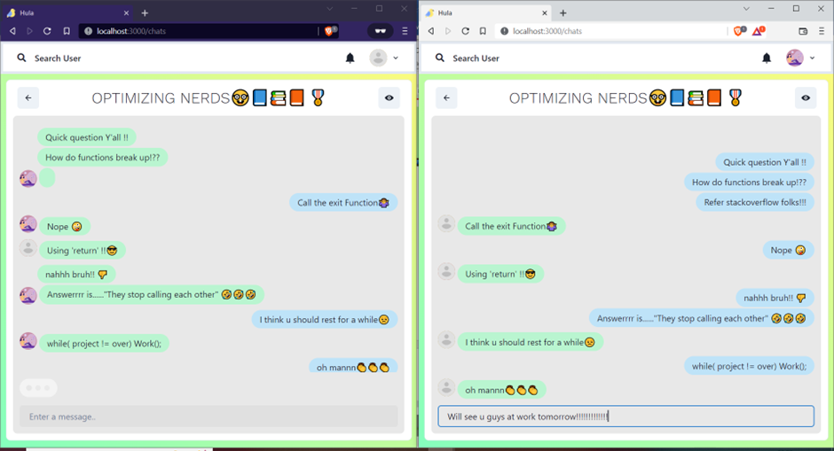 GitHub - AkanshaVennela/ChatMingle: Hula is a real-time chat application build using Socket.io