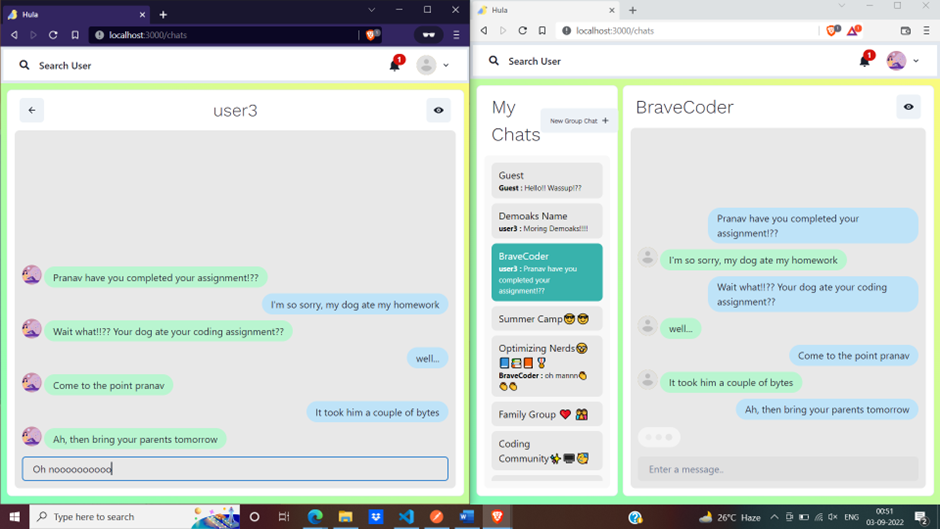 GitHub - AkanshaVennela/ChatMingle: Hula is a real-time chat application build using Socket.io