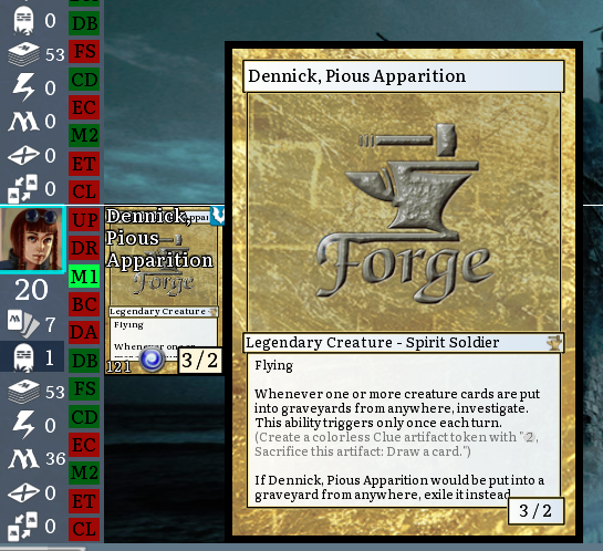 Dennick, Pious Apprentice disturb issue · Issue #2701 · Card-Forge/forge · GitHub