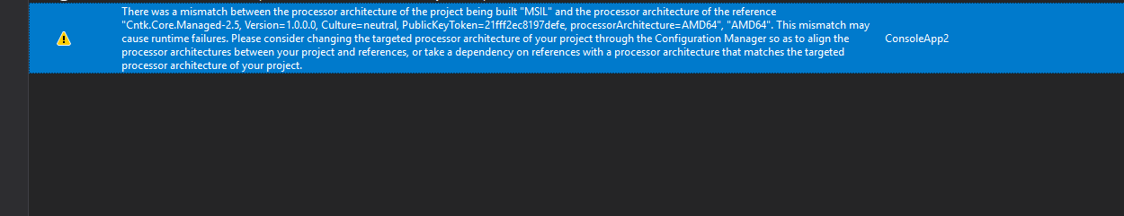 Error while to use CNTK in C# · Issue #3111 · microsoft/CNTK · GitHub