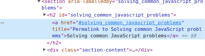 Auto generated anchor tags in Heading elements pointing to that heading ...