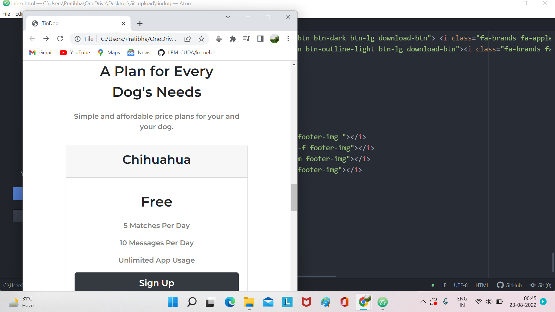 GitHub - pratibha2001/tindog: Made a dating website for dogs using Bootstrap