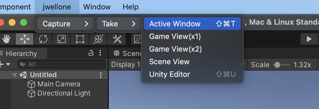 GitHub - jwellone/capture: Can output a captured image of SceneView, GameView, and the selected ...
