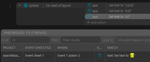 searching for text with '[' does not work · Issue #7028 · Scirra/Construct-bugs · GitHub