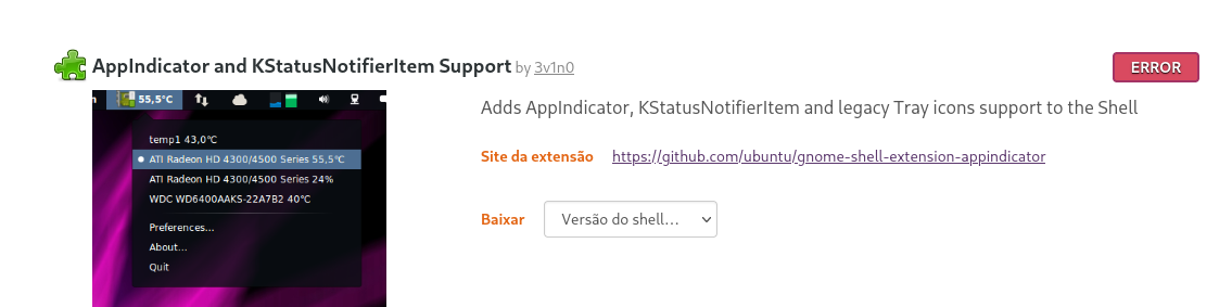 Error after updating from GNOME Shell Extensions Website · Issue #333 · ubuntu/gnome-shell ...