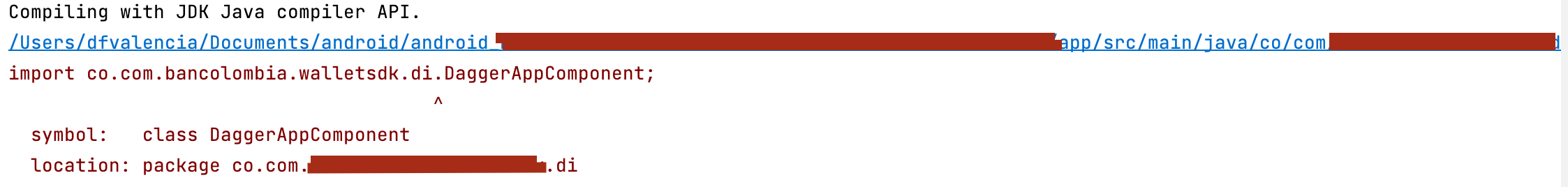Update "annotationProcessor "com.google.dagger:dagger-compiler: 2.12" to any version is getting ...