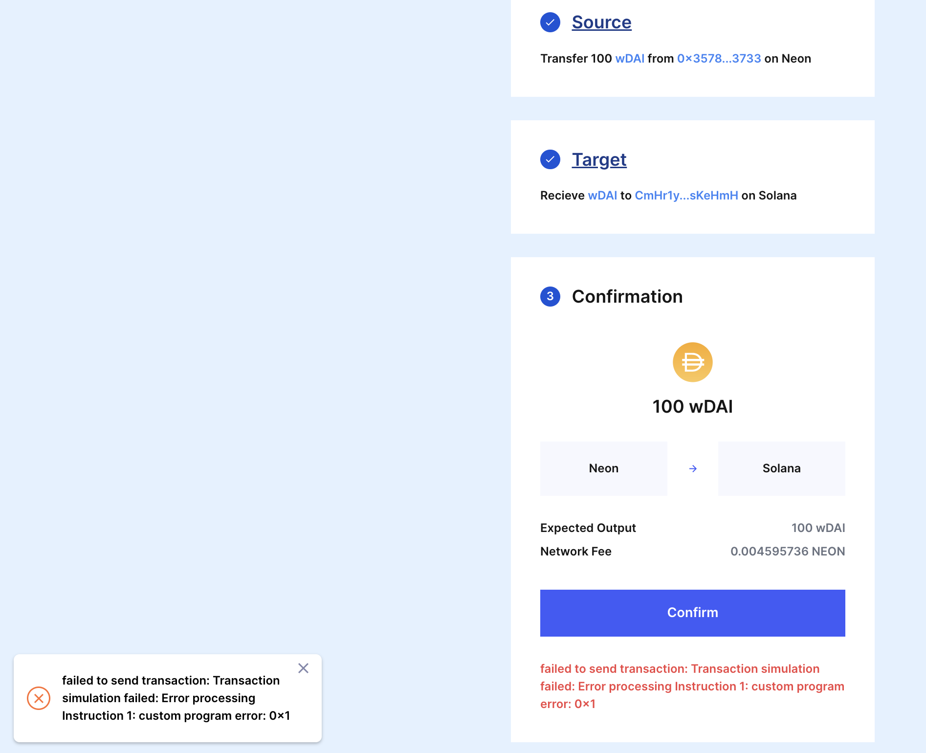 Transfer Failed · Issue #95 · neonlabsorg/neon-client-transfer · GitHub