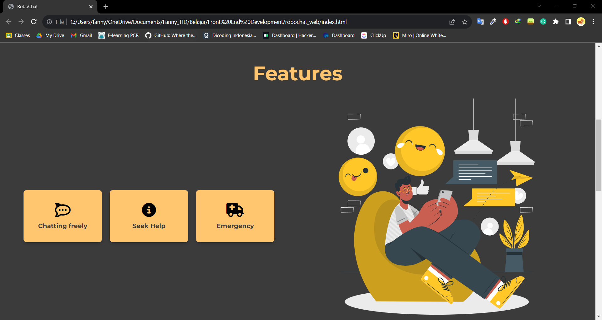 GitHub - FannyLim001/robochat: Belajar Dasar Pemrograman Web Dicoding Web Project