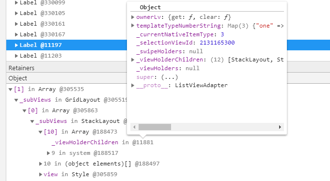 Memory Leak from RLV · Issue #6234 · NativeScript/NativeScript · GitHub