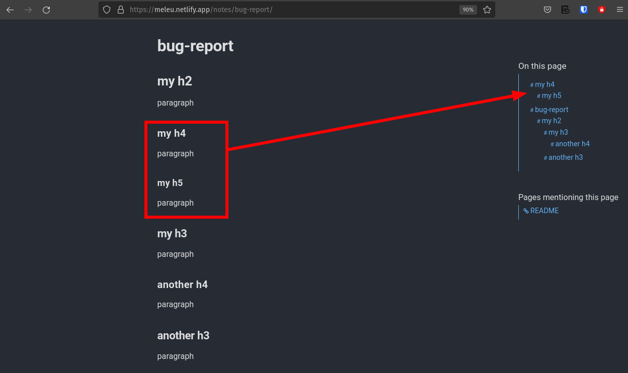 Table of Contents [toc] renders out of order · Issue #169 · oleeskild/obsidian-digital-garden ...