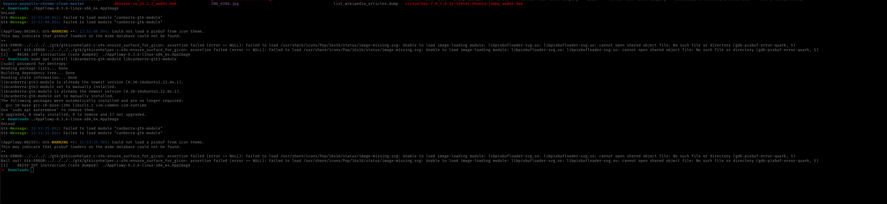 [Bug] AppImage on PopOS 22.04 · Issue #3836 · AppFlowy-IO/AppFlowy · GitHub