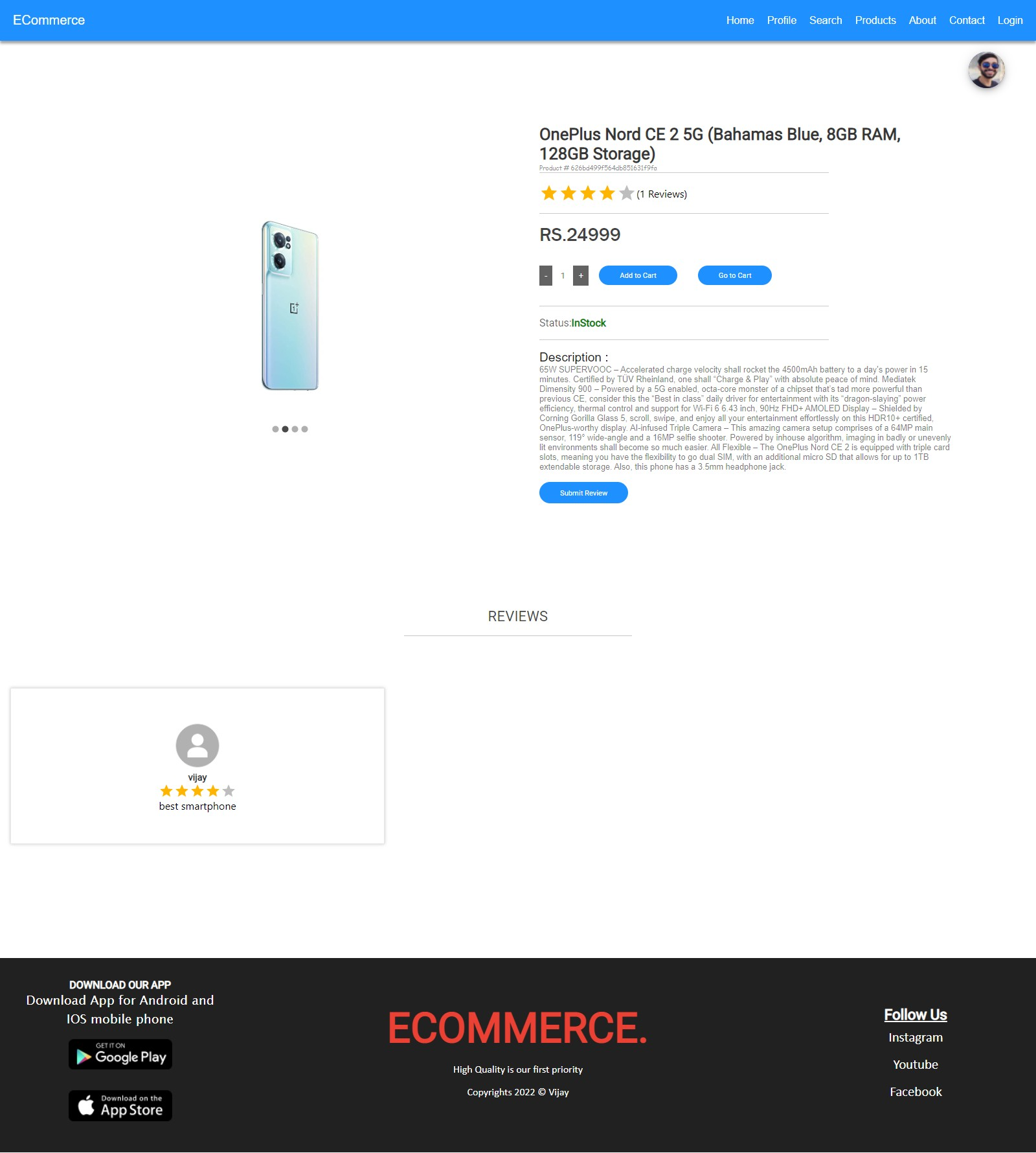 GitHub - vijaymoorthy13/MERN-Stack-Full-Ecommerce