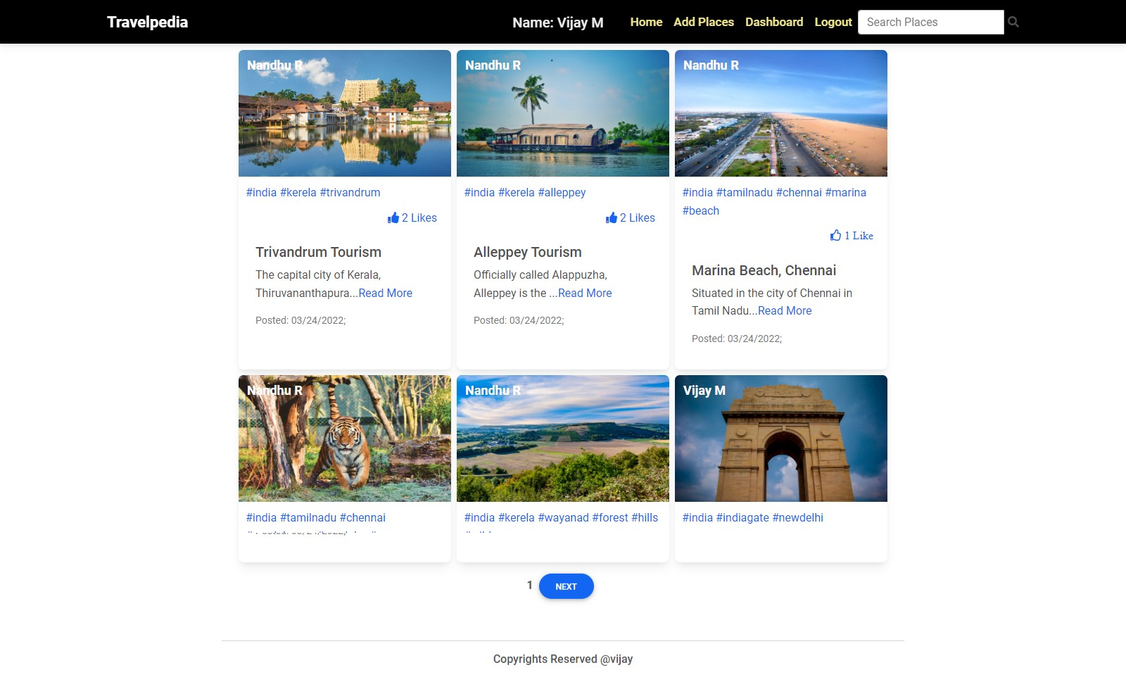 GitHub - vijaymoorthy13/MERN-Travel-blog