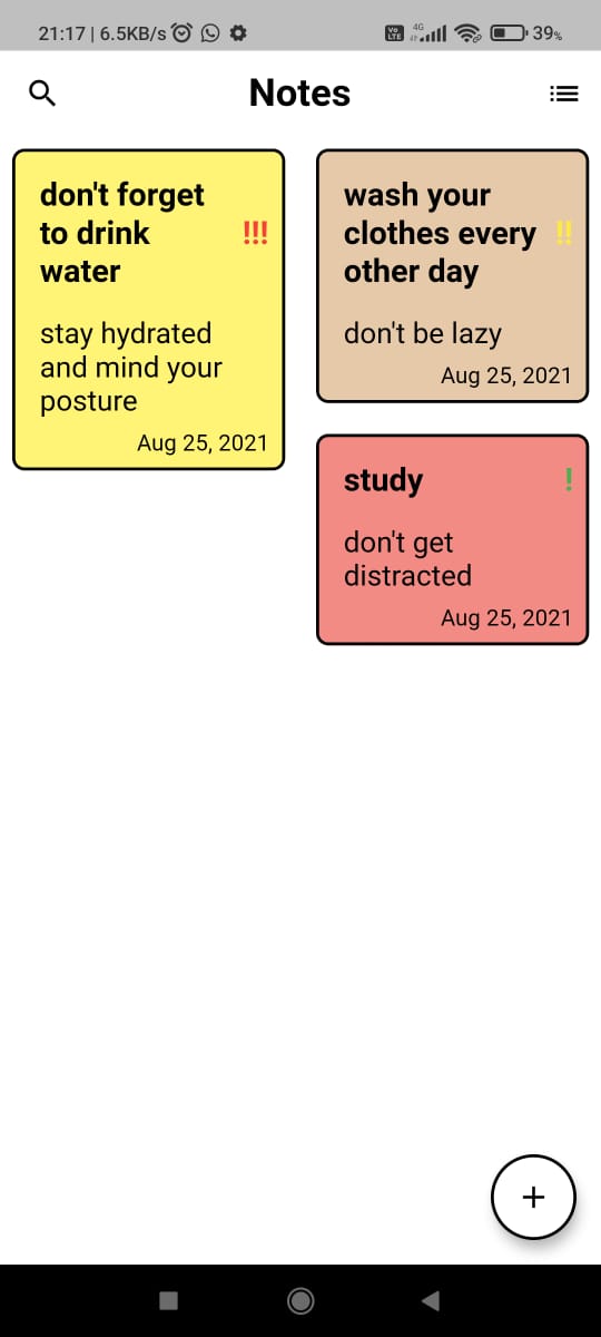 GitHub - koushikcodes2021/notes: A colorful notes app created using ...