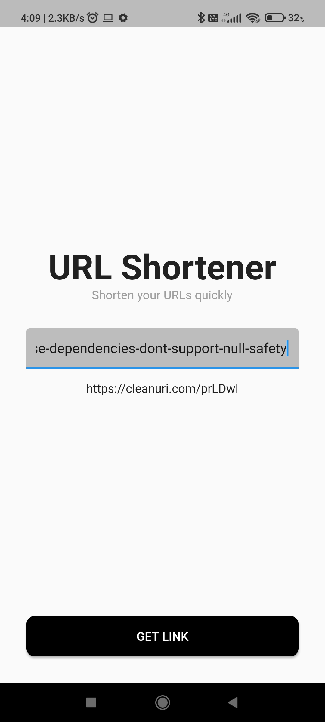 GitHub - koushikcodes2021/urlShortener: A URL shortener created using Flutter and the cleanuri ...