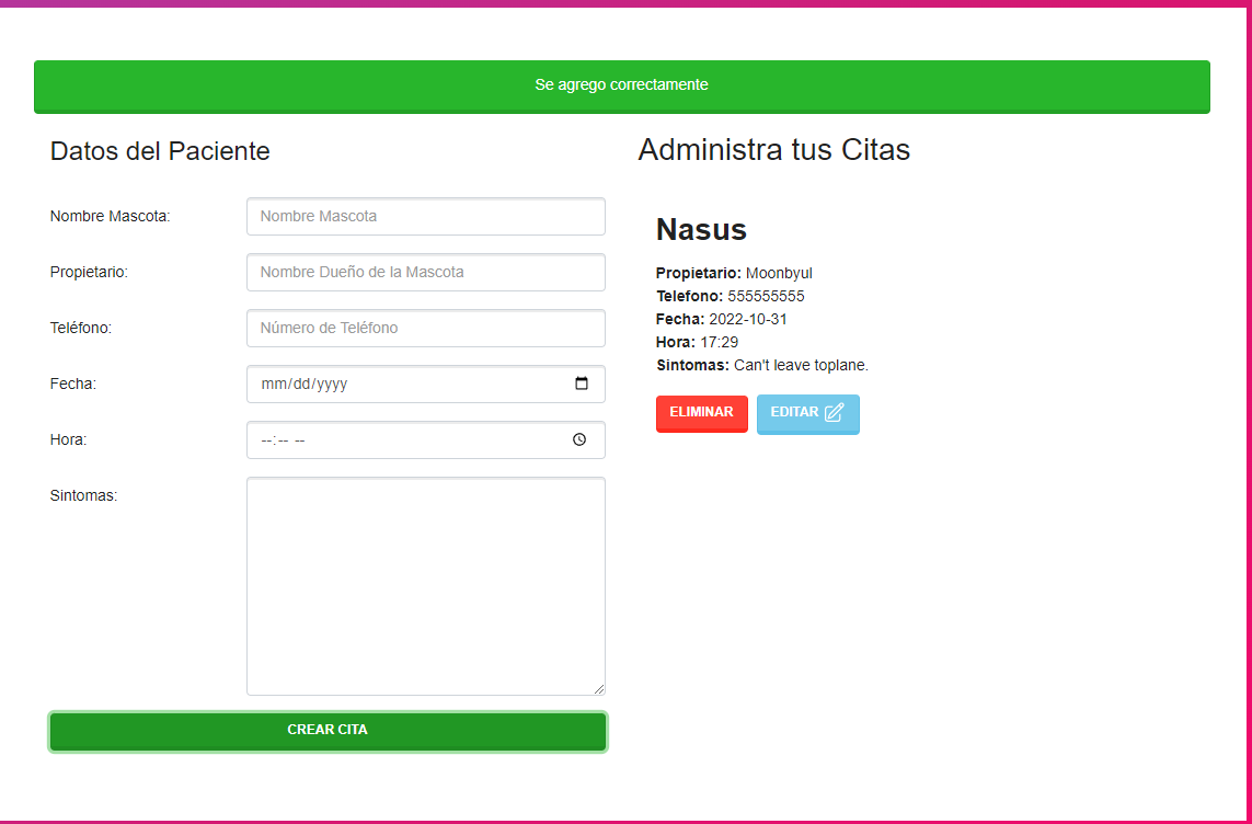 GitHub - LemonMantis5571/Citas-de-Veterinaria: Citas de Veterinaria usando POO en JS