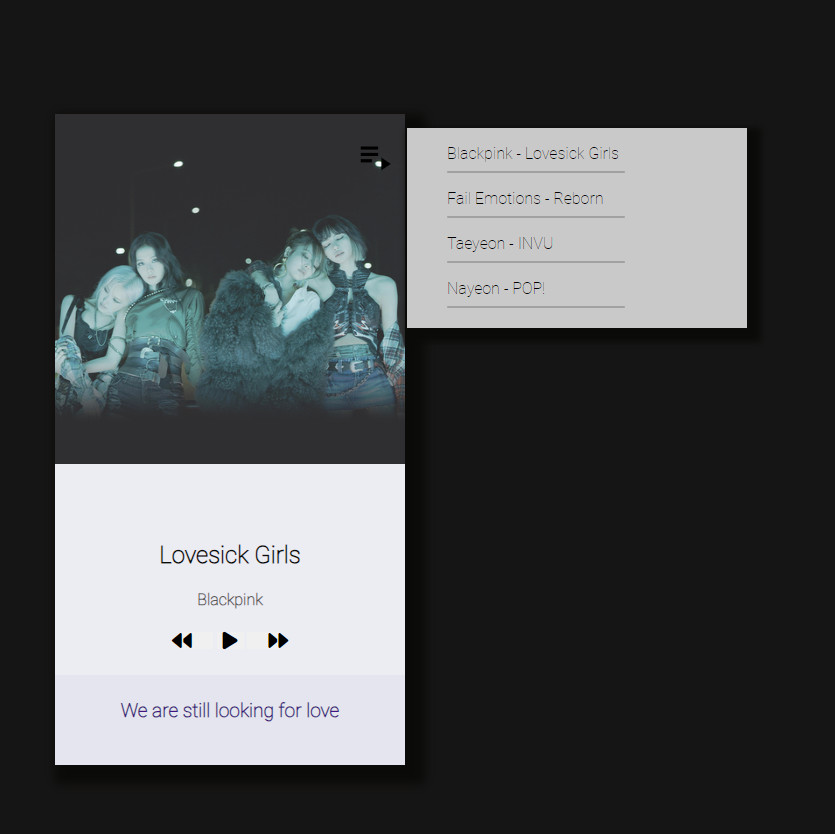 Interactive music player web app · Issue #1347 · TusharKesarwani/Front-End-Projects · GitHub