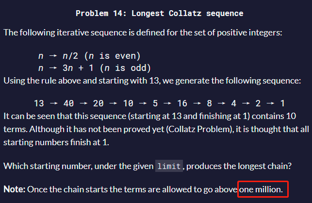 Note should change in problem 14 of project-euler · Issue #44011 · freeCodeCamp/freeCodeCamp ...
