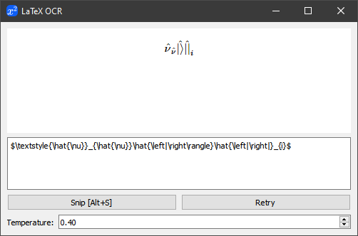 Snipping failed. (images attached) · Issue #75 · lukas-blecher/LaTeX-OCR · GitHub