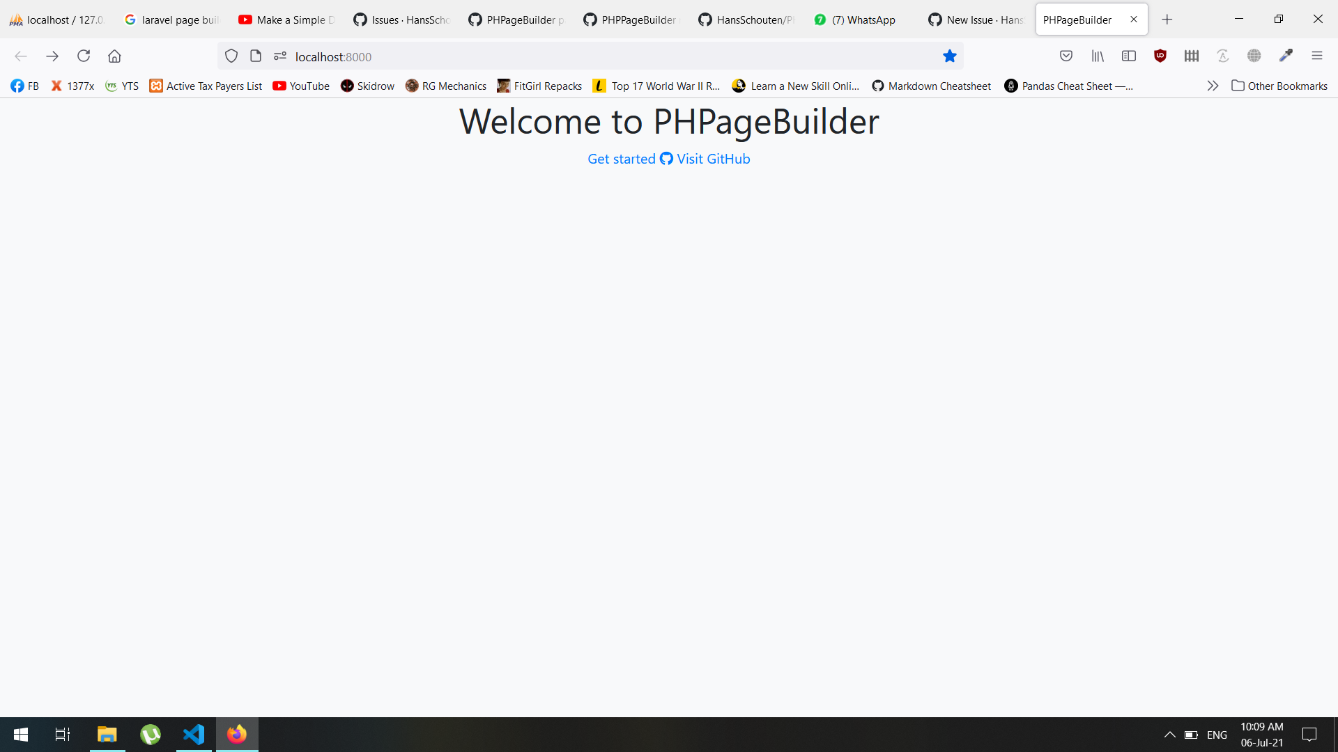 PHPPageBuilder not found check your URL: http://localhost/:8080/admin · Issue #78 · HansSchouten ...