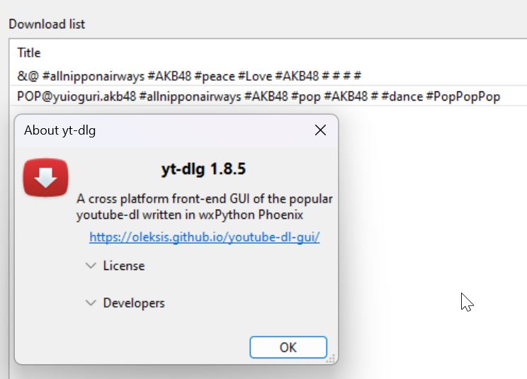 UTF8/Japanese Text Support For GUI · Issue #5 · yt-dlg/yt-dlg · GitHub
