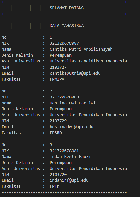 GitHub - cantikaputria/LATIHAN4DPBO: Efficient student data management ...