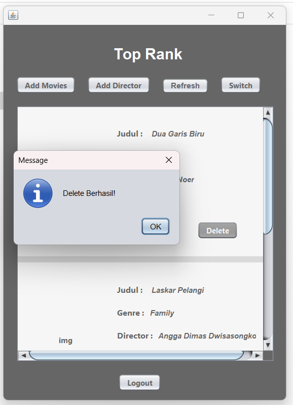 GitHub - cantikaputria/TP2DPBO2023: Explore the world of cinema with our Movie List app - a Java ...