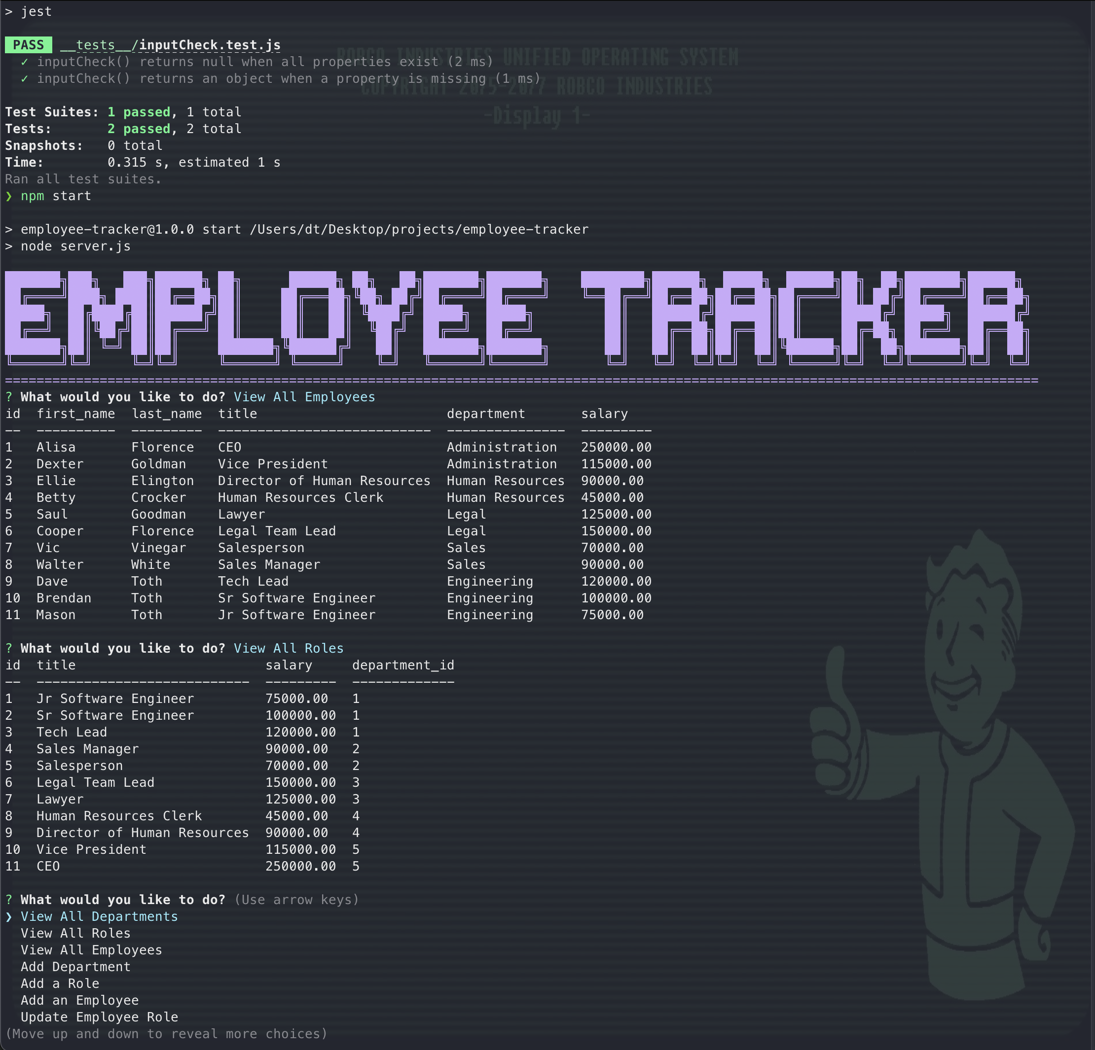 GitHub - DaveToth77/Employee-Tracker: A command-line application for managing a company's ...