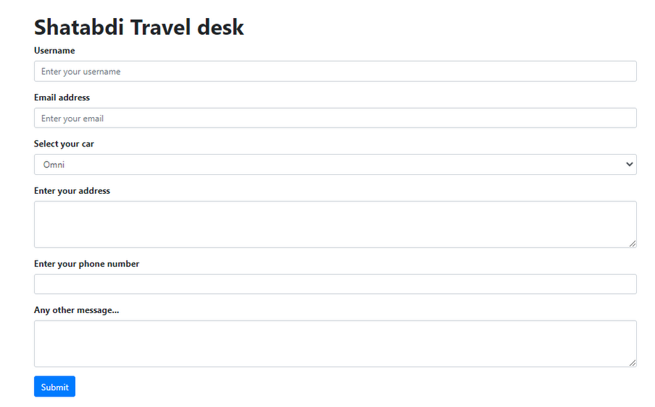 GitHub - bsourabhkumar/Form-Validation-using-Regular-Expressions: A form was made for a travel ...