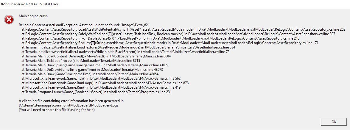 Tmodloader setup check · Issue #3120 · tModLoader/tModLoader · GitHub