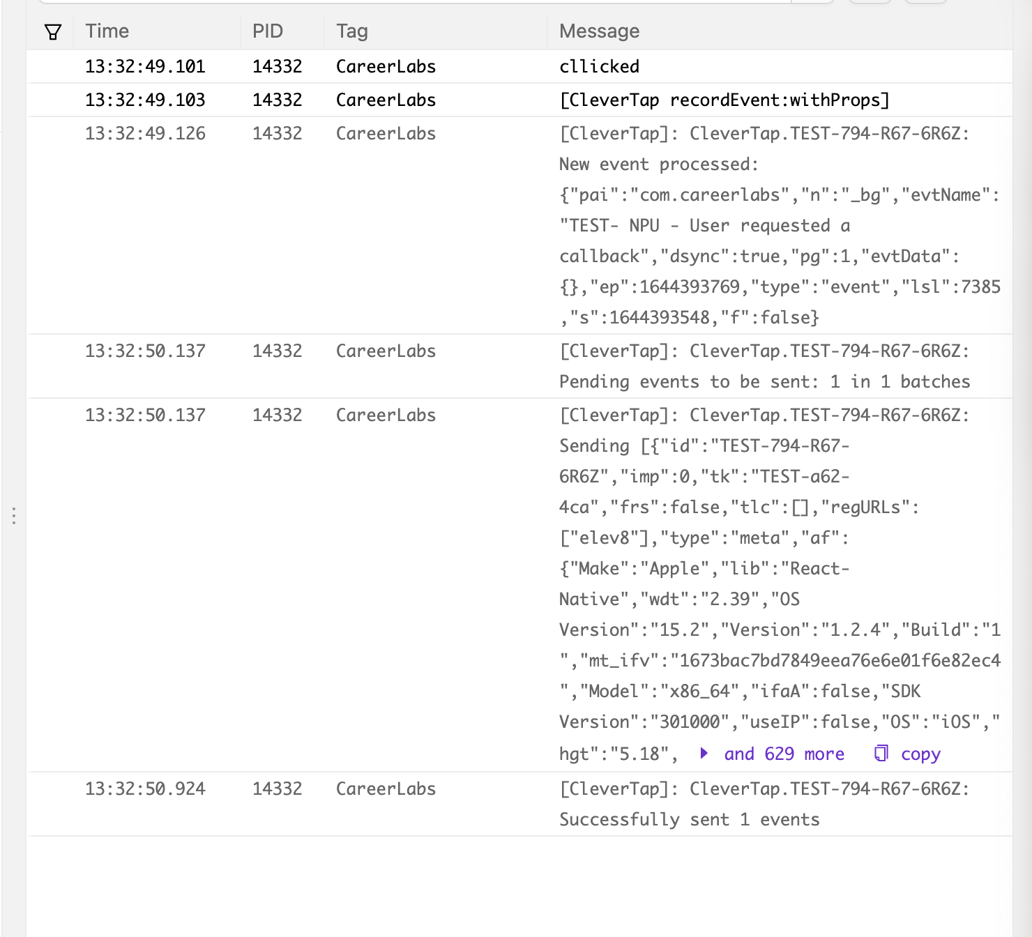Clevertap Failing To Record New Events · Issue 210 · Clevertapclevertap React Native · Github