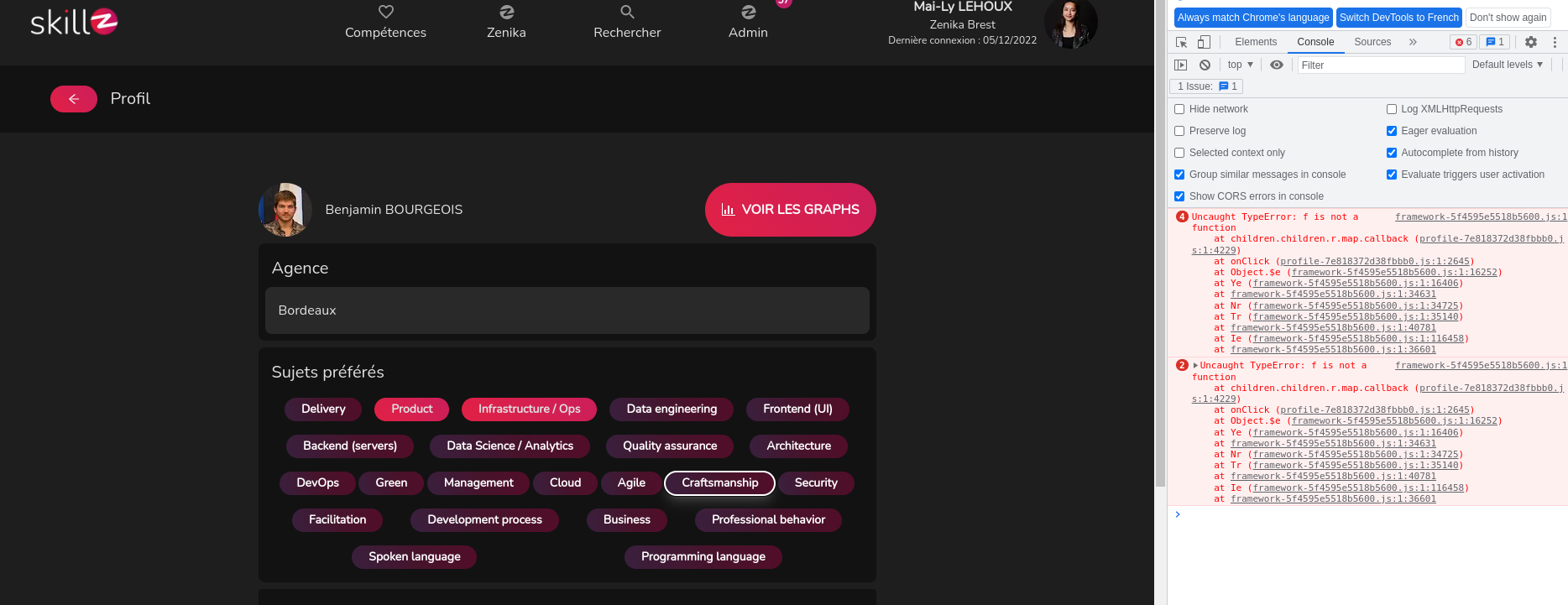 Topics bug on the profile of someone else · Issue #395 · Zenika/skillZ · GitHub