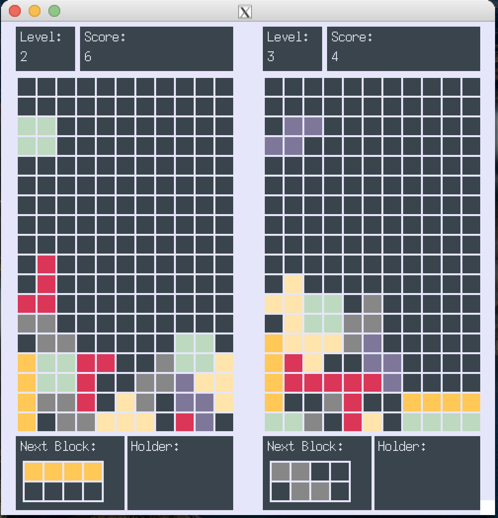 GitHub - bruceJin0801/Biquadris: A C++ Tetris game where two players can follow the classic ...