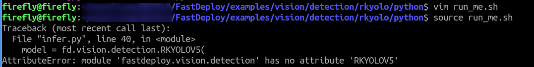 RKNUP2部署RKYOLO模型时出现的AttributeError: module 'fastdeploy.vision.detection' has no attribute ...