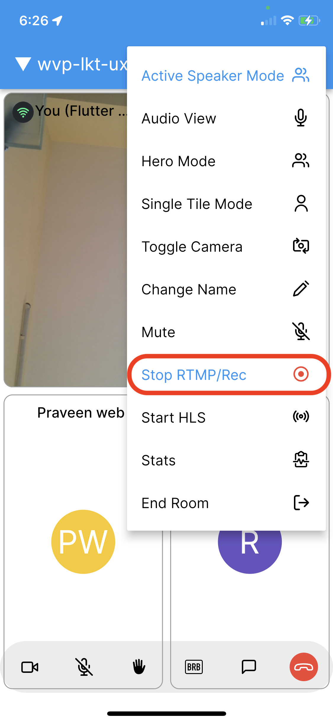 Incorrect Recording icon being shown · Issue #649 · 100mslive/100ms-flutter · GitHub