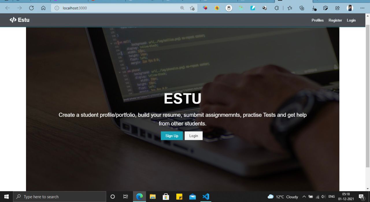 GitHub - sashwattomar/Estu: This is a multipage application which provides students various ...