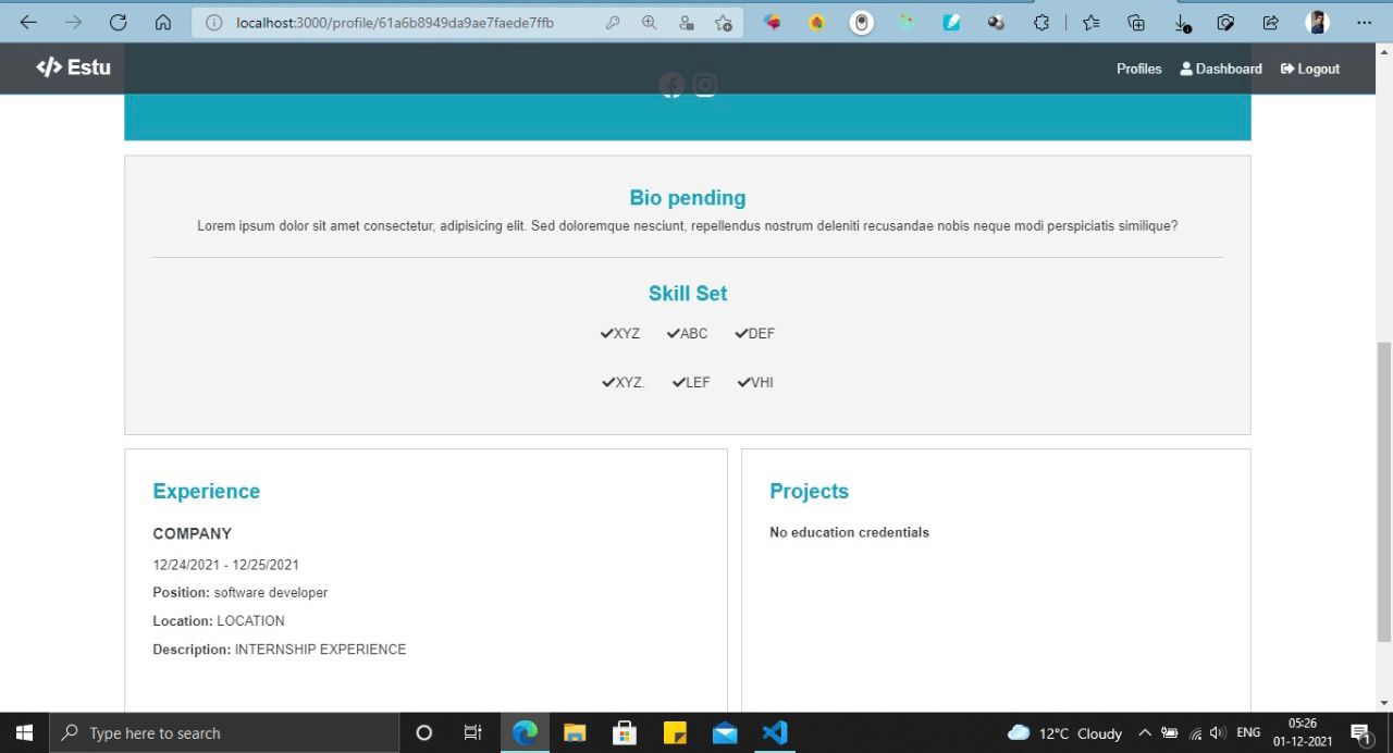 GitHub - sashwattomar/Estu: This is a multipage application which provides students various ...